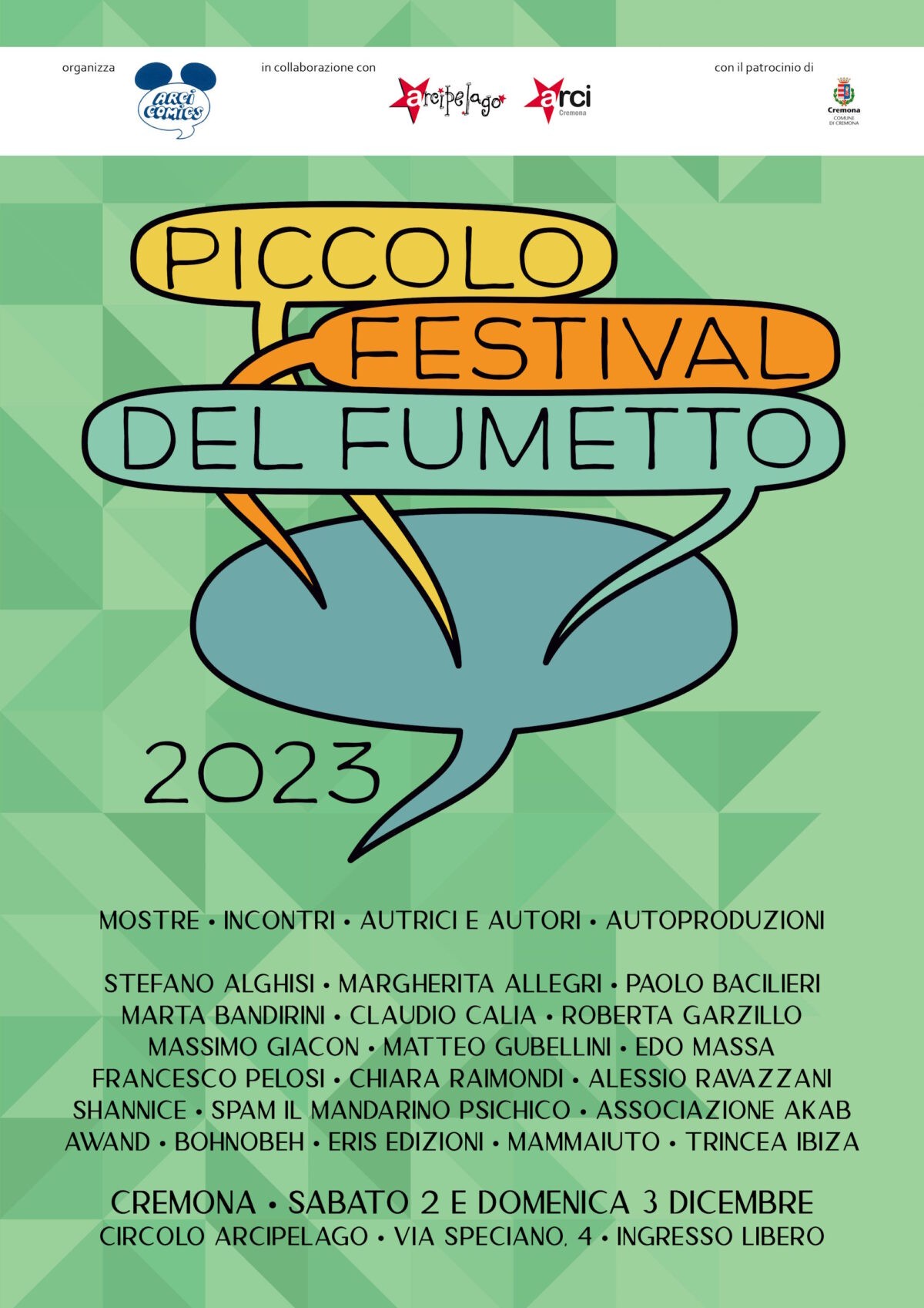 In arrivo la sesta edizione del Piccolo Festival del Fumetto di Cremona